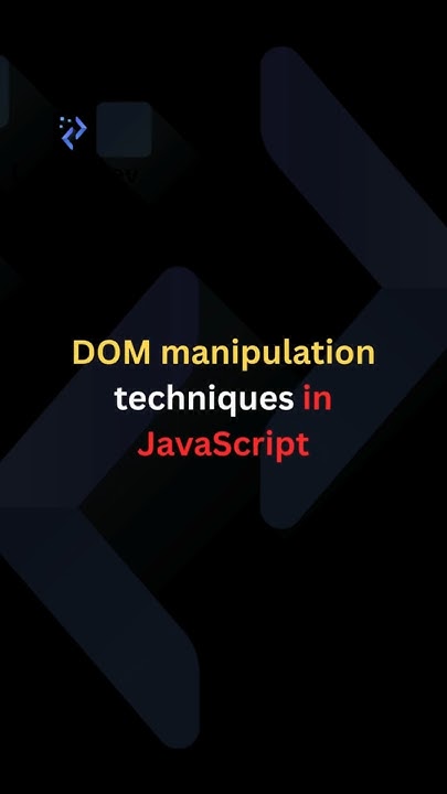 Top DOM Manipulation Techniques in JavaScript 🧠🔥 | Full Stack Dev Shorts #coding #javascript ...