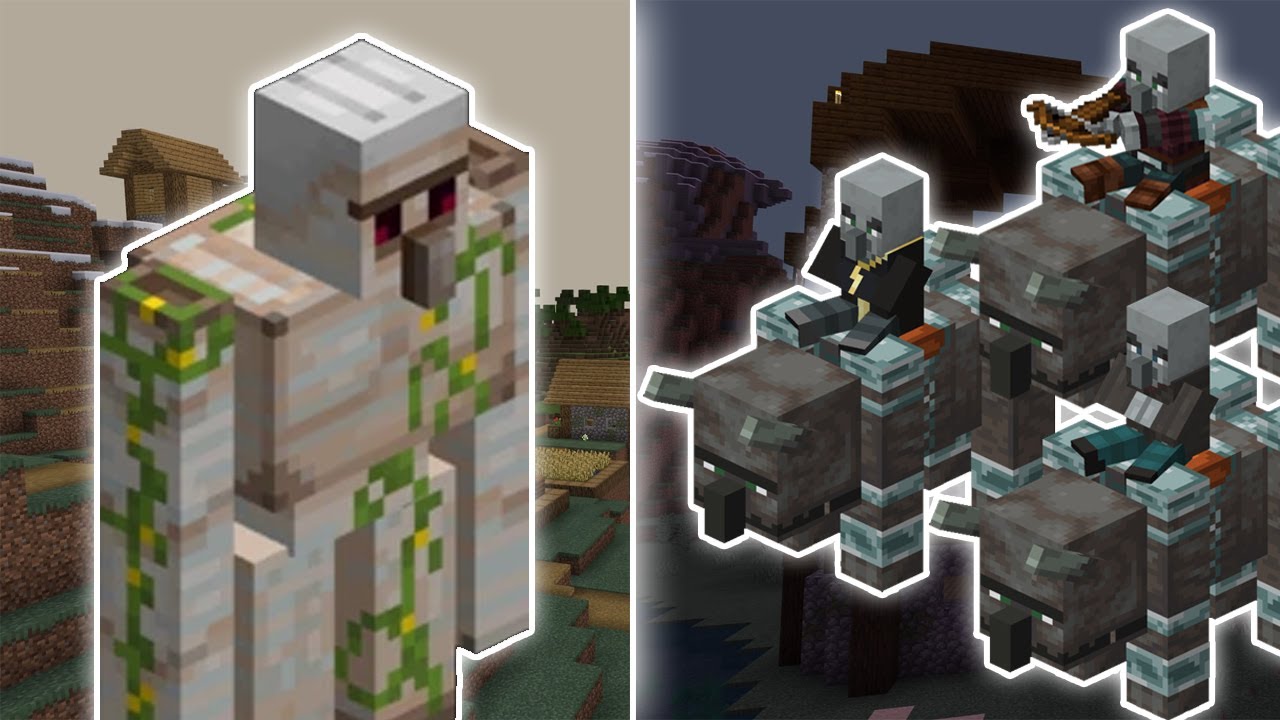 IRON GOLEM VS ALL RAVAGER JOCKEYS | MINECRAFT - YouTube