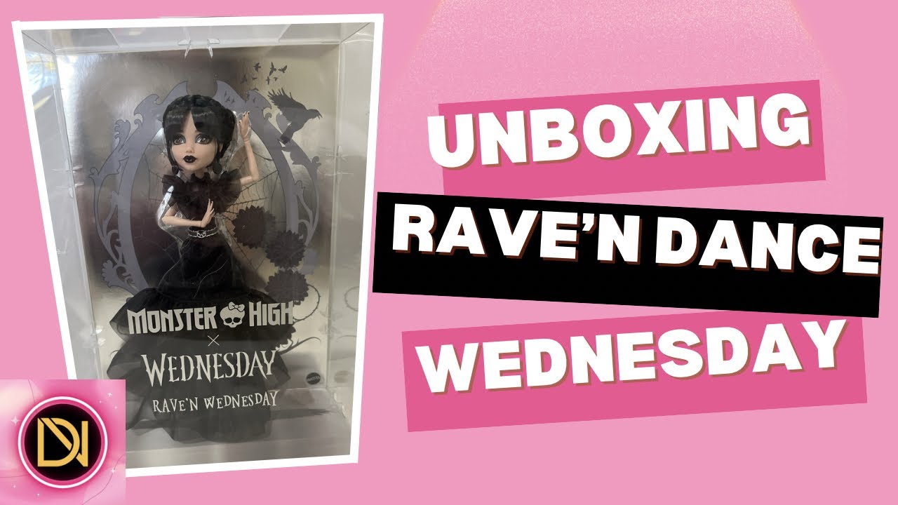 ASMR Unboxing Rave’N Dance Wednesday Monster High Doll - YouTube