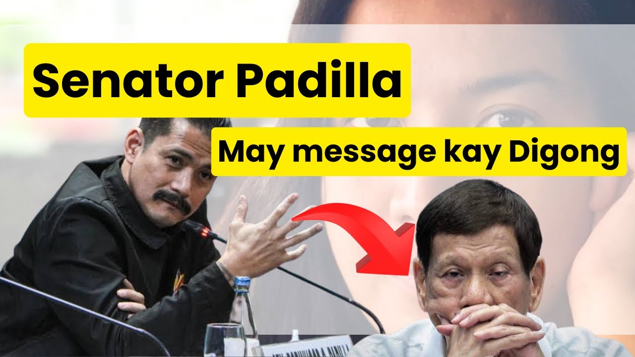 Senator Robin Padilla, may message kay PRRD. Pilipinas, lubog na sa ...