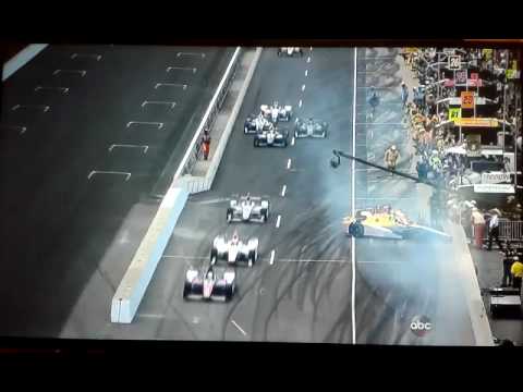 2016 Indy 500 Townsend Bell Ryan Hunter-Reay Pit Road CRASH - YouTube