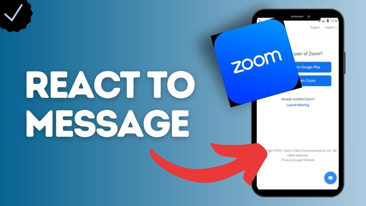 How to react on message on Zoom? - YouTube