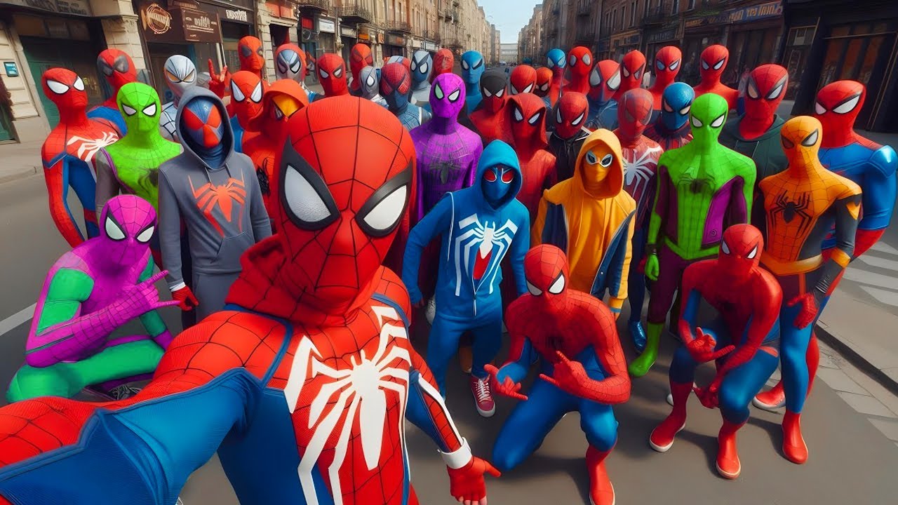 TEAM SPIDER MAN in REAL LIFE | Marvel's Spider-Man 2 - NAPOLEON ...