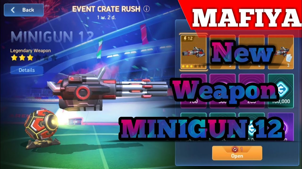 New Weapon MINIGUN 12 Event | Mech arena #ALONEMAFIYAGAMING - YouTube