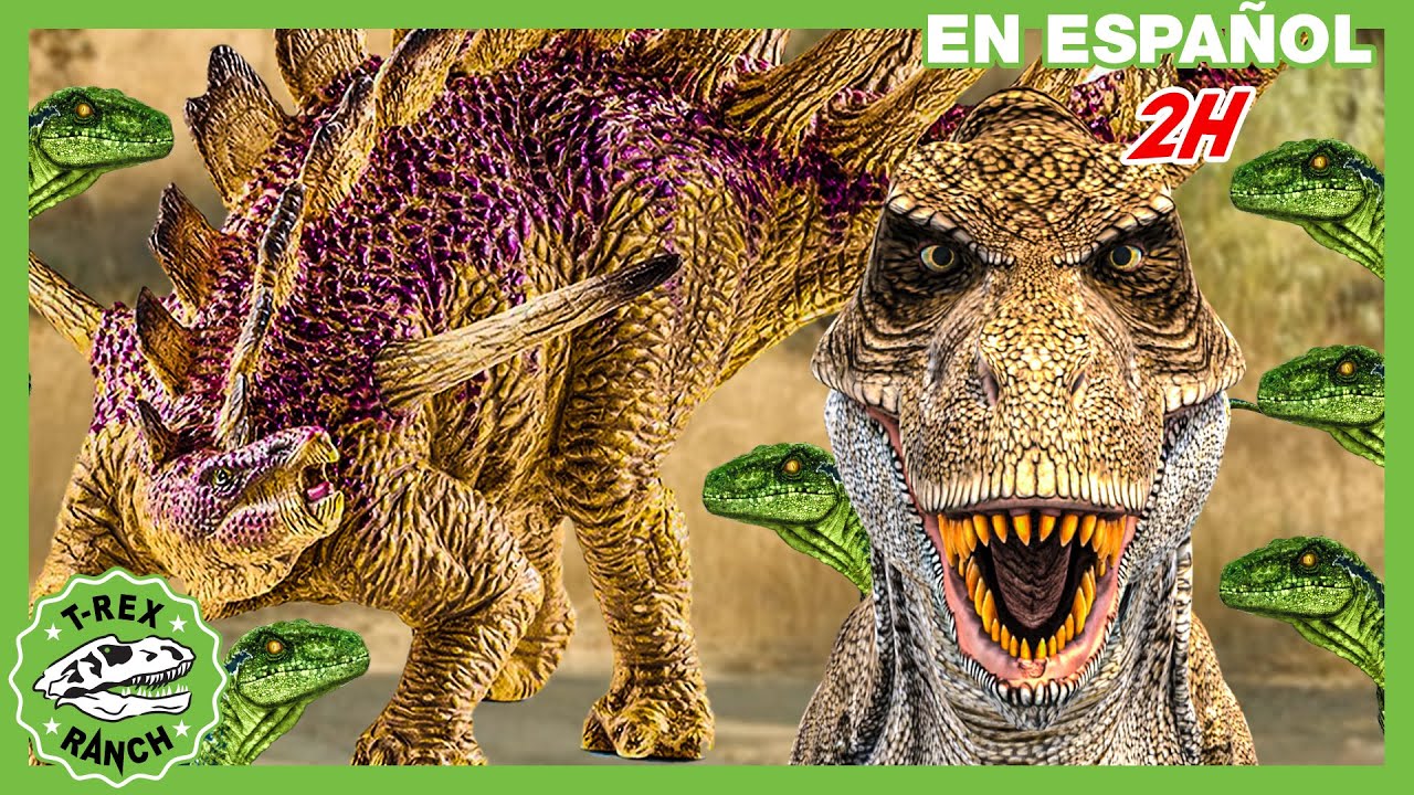 T-Rex Ranch los Park Ranger y los Dimetrodones | Videos de dinosaurios ...
