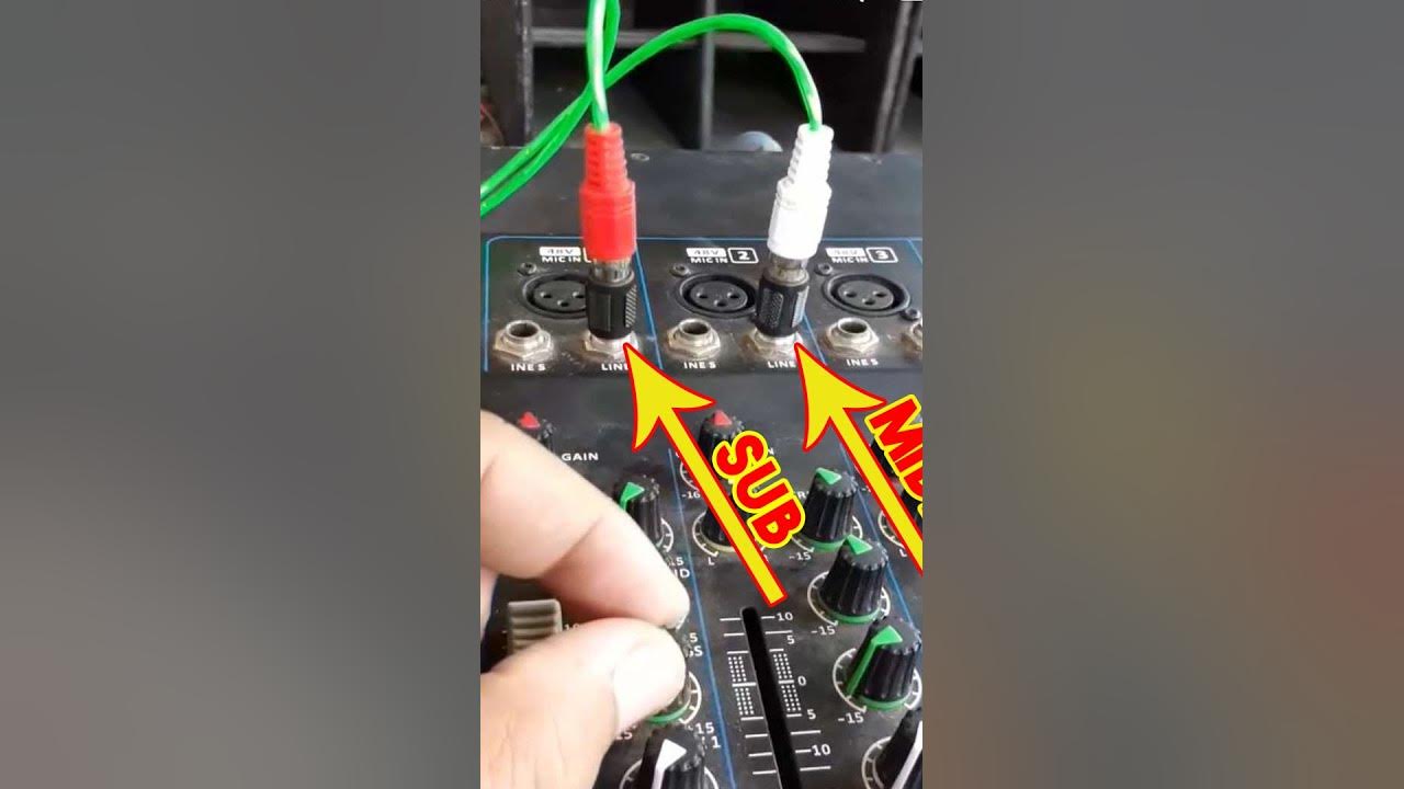 1 AMPLIFIER lng para sub at midhi na connection, ganito lng ka simple ang set up - YouTube