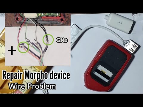 Repair morpho device / morpho biometric device wire solution - YouTube