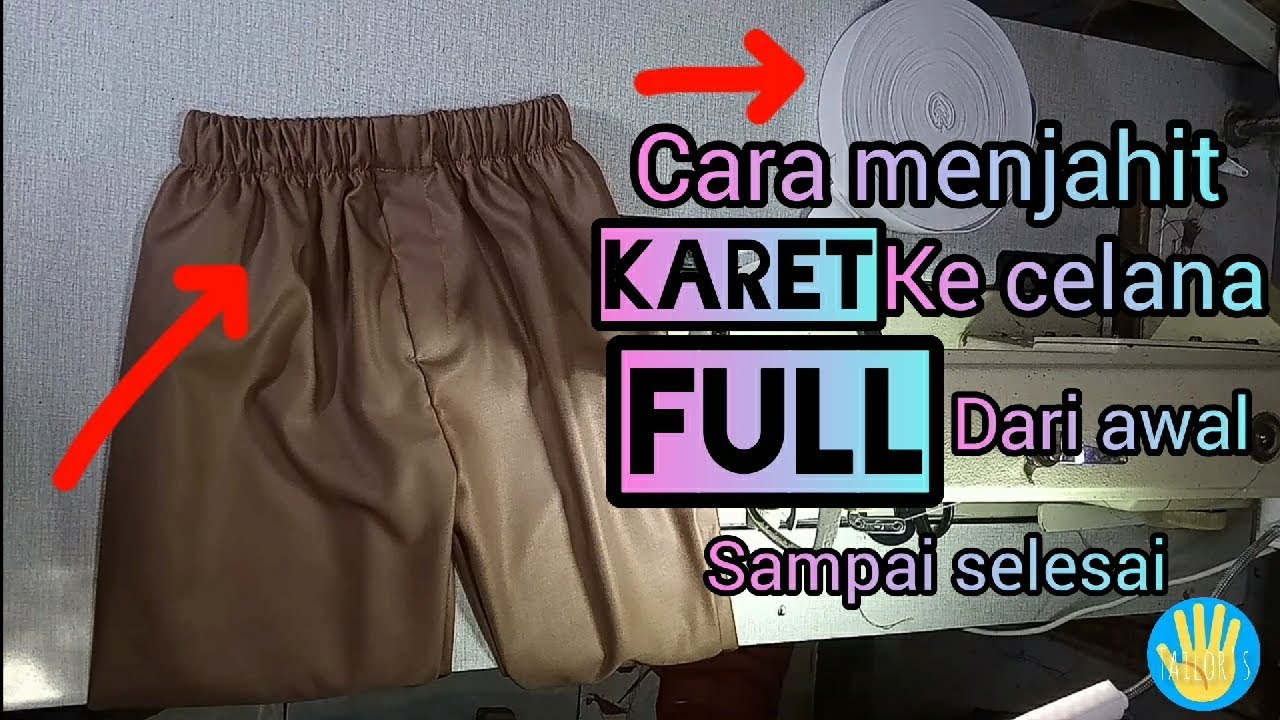 tutorial menjahit ban karet full dari awal sampai selesai#cara menjahit karet dengan berbagai ...