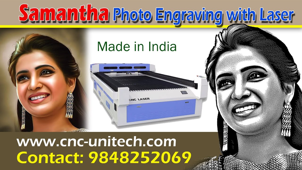 Samantha Photo Engraving By UniTek Laser - Made in India, its Amazing ...