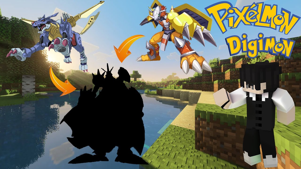 100Days Minecraft Pixelmon: mình tạo ra digimon tối thượng bằng 2 ...