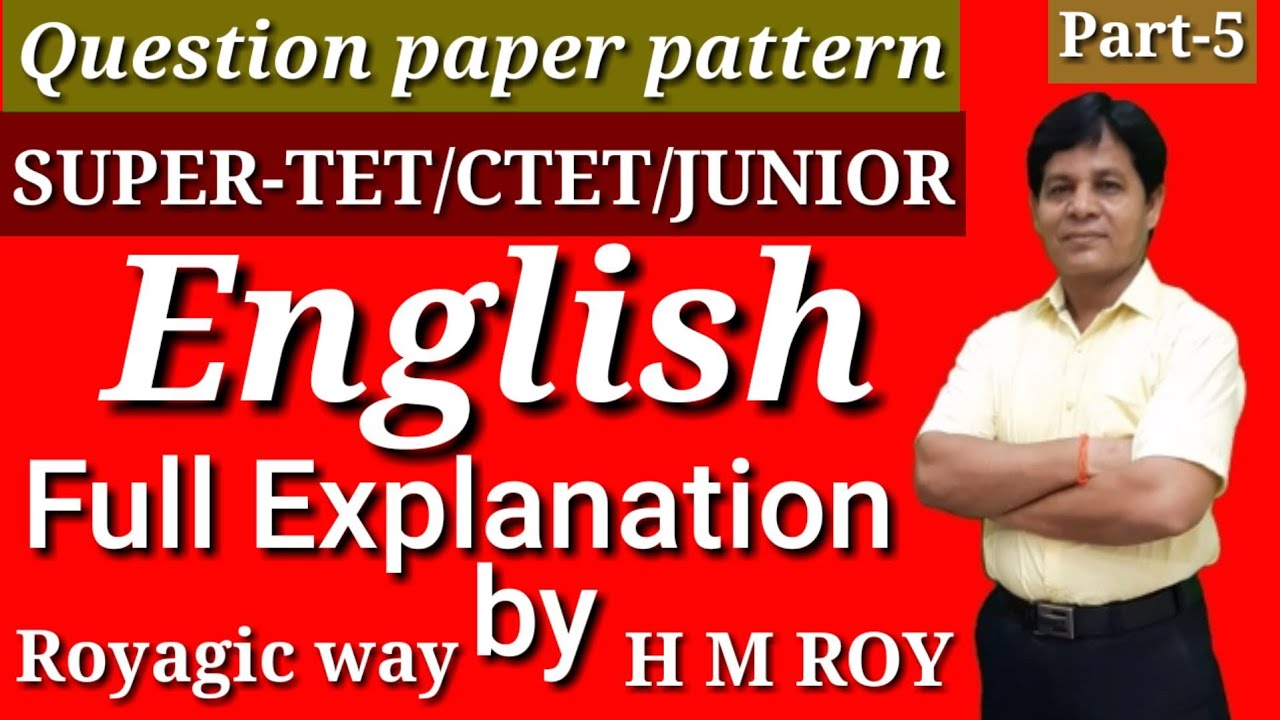 Super TET English question paper pattern /Previous year questions ...