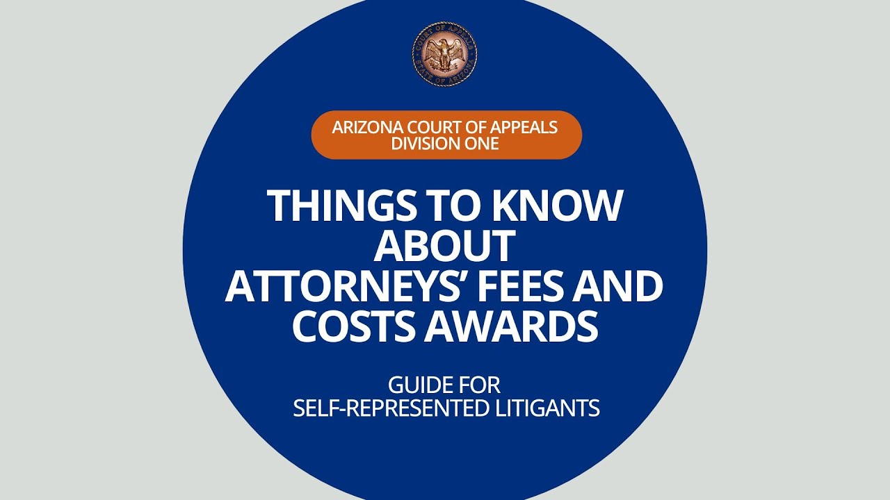 Things to Know About Attorneys' Fees and Costs (Appellant) - YouTube