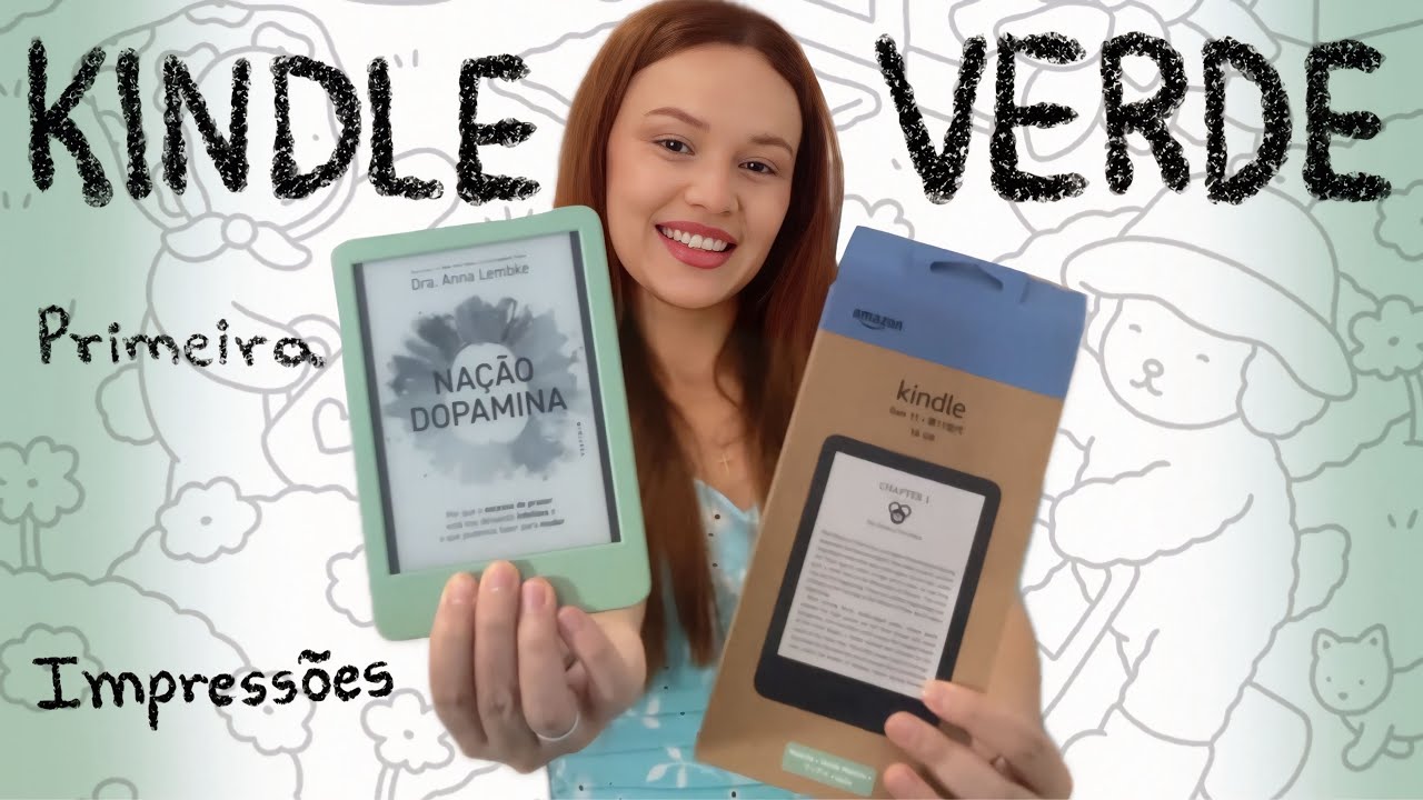 Kindle Verde Matcha e Minhas PRIMEIRAS Impressões - YouTube