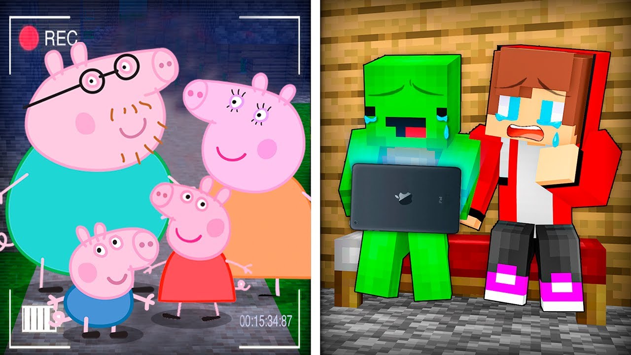 JJ and Mikey Got Peppa Pig exe family on a Hidden Camera Mummy pig ...