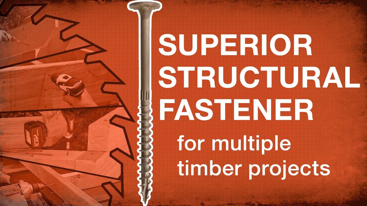 Strong-Drive® SDWS Timber Screw is a Superior Structural Fastener - YouTube