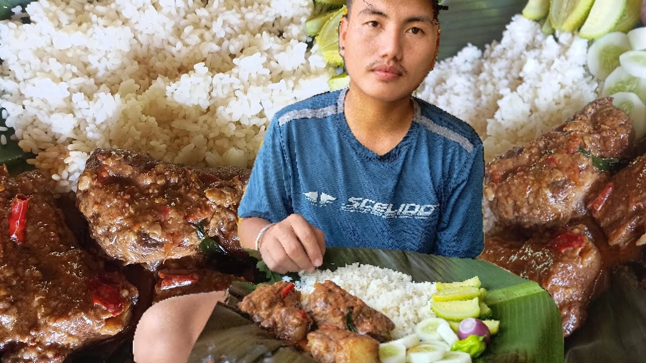 Pork with axone | Sumi style | tuluni special 🤤#food #mukbang - YouTube