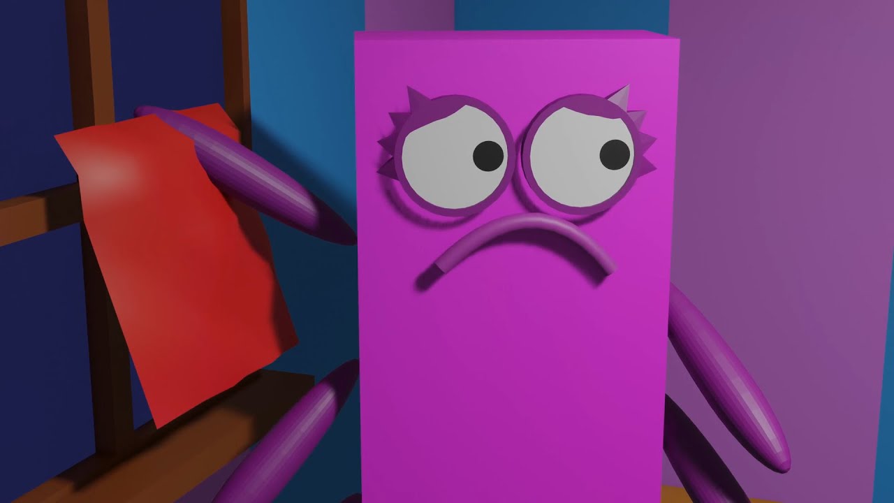 Poor Numberblocks 8 | Numberblocks coloring story to 3D - YouTube