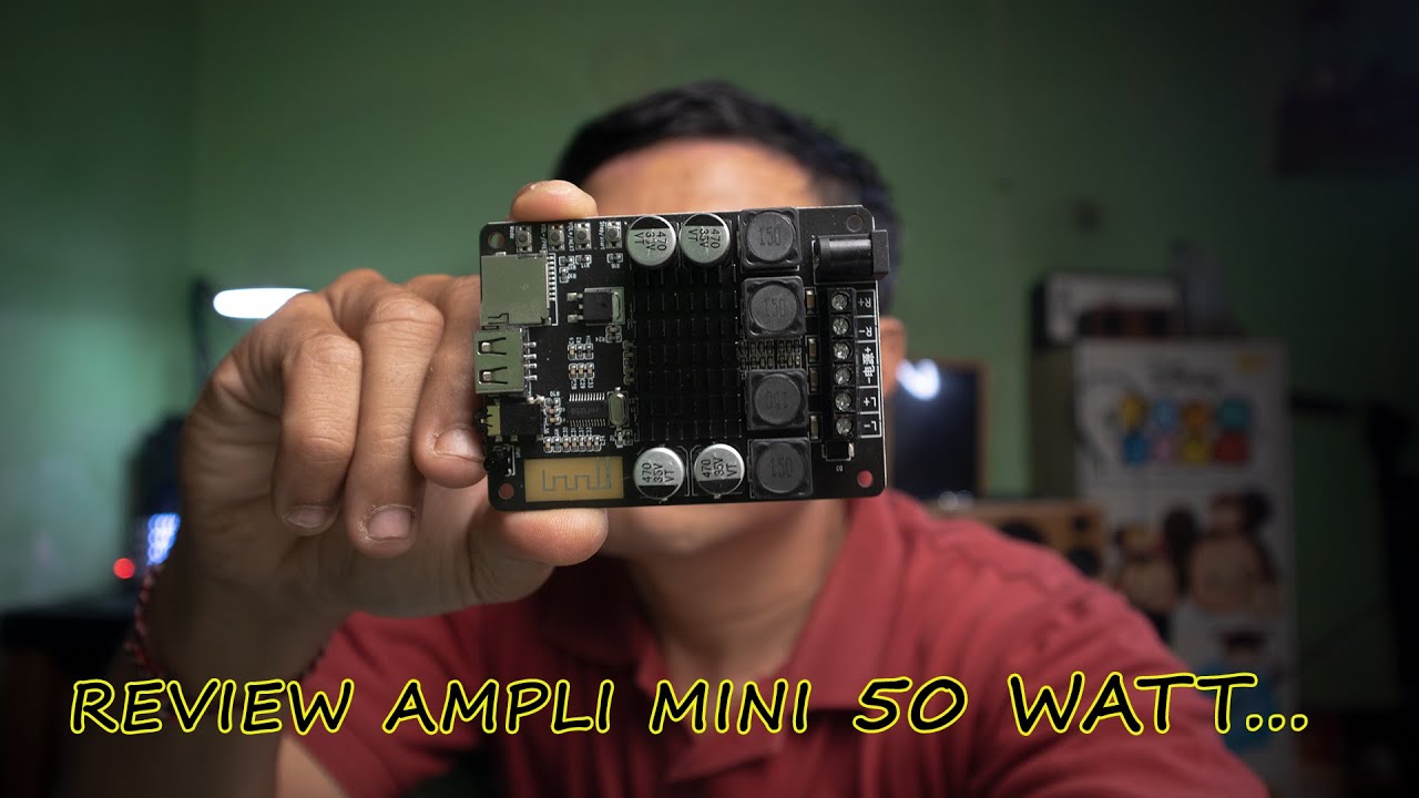Review ampli mini 50 watt - YouTube