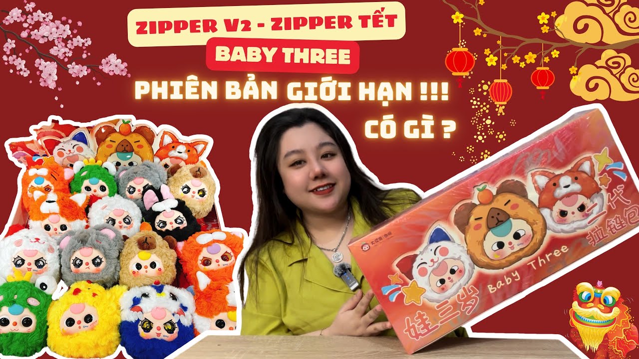 UNBOX BABY THREE ZIPPER V2 - ZIPPER TẾT [ PHIÊN BẢN GIỚI HẠN ] | Tập 17 ...