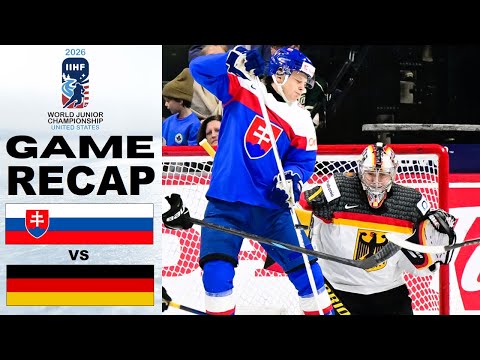 SLOVAKIA vs GERMANY HIGHLIGHTS | 2026 World Juniors