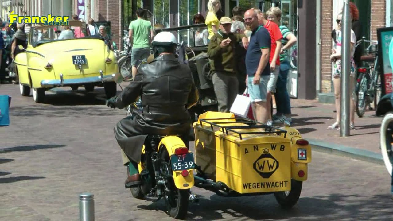 Oldtimers Elfstedentocht stempelplaats Franeker 2019 - YouTube