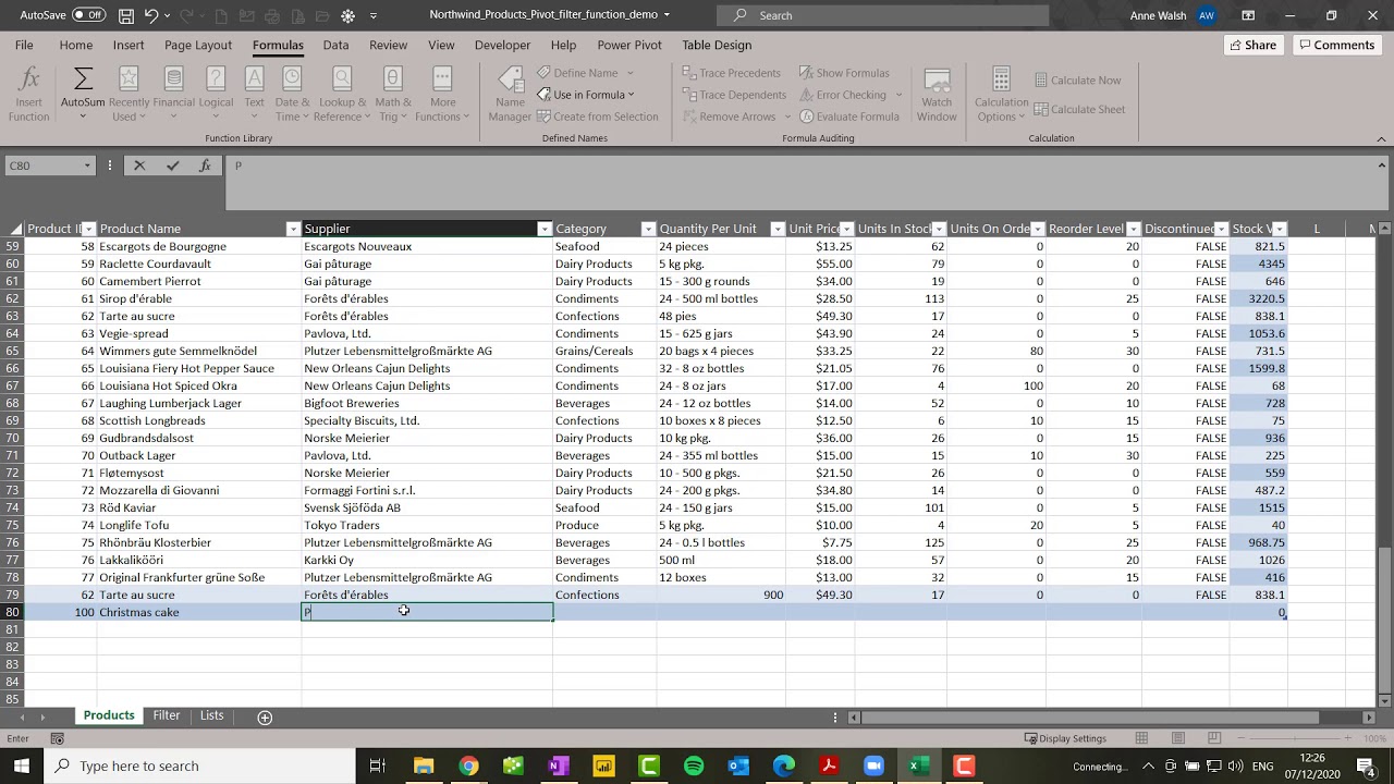Filter function in Excel YouTube Filter function in Excel YouTube