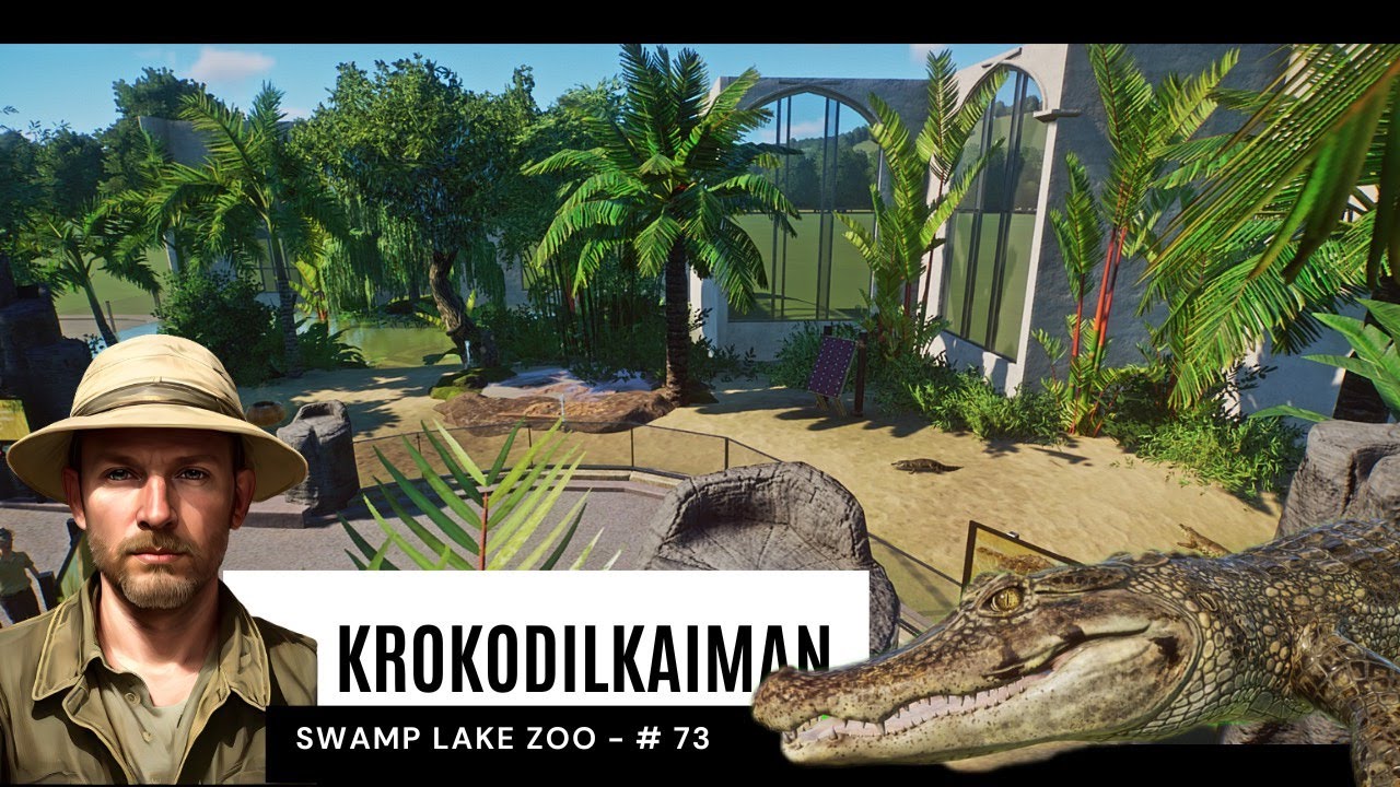 Swamp Lake Zoo Ep. 73 | Krokodilkaiman | Speed Build | Planet Zoo - YouTube