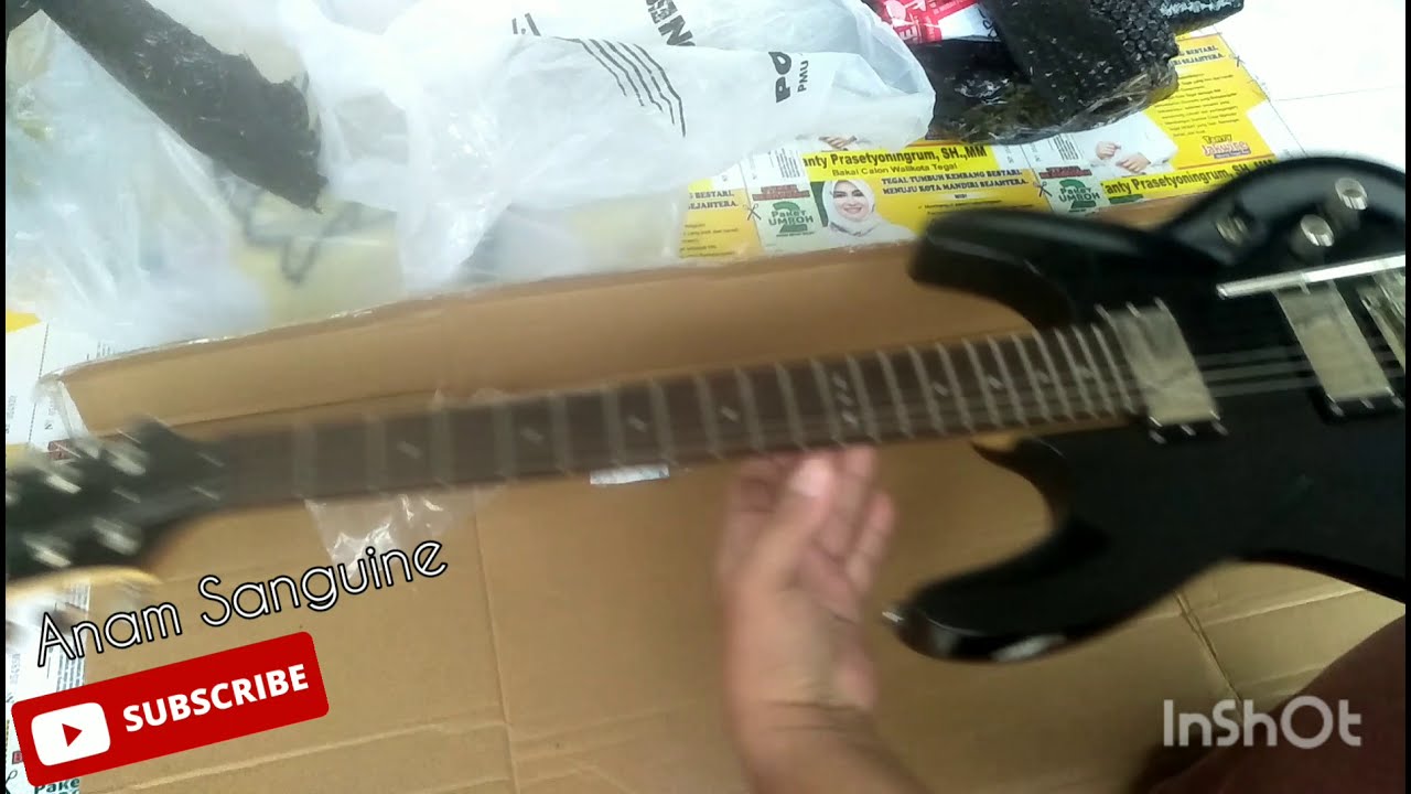 Unboxing Gitar Elektrik dari Tokopedia | DBZ Barchetta Original - YouTube