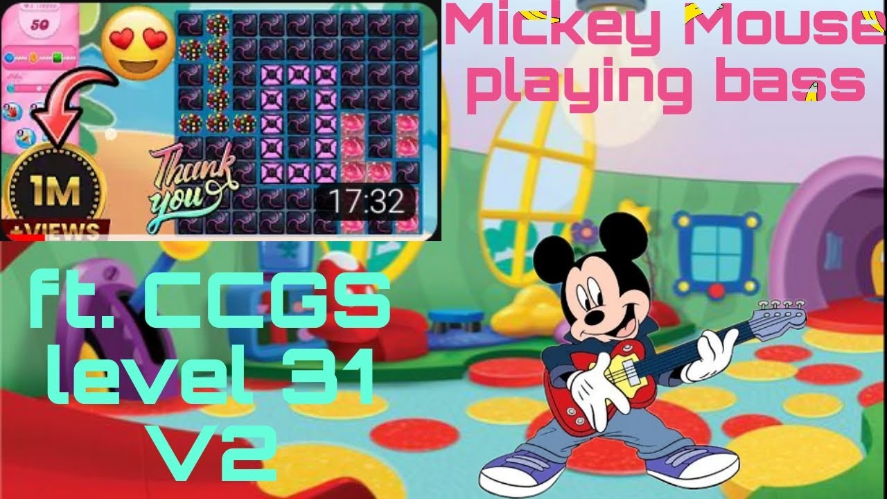 Mickey Mouse plays bass (ft. CCGS level 31 V2) - YouTube