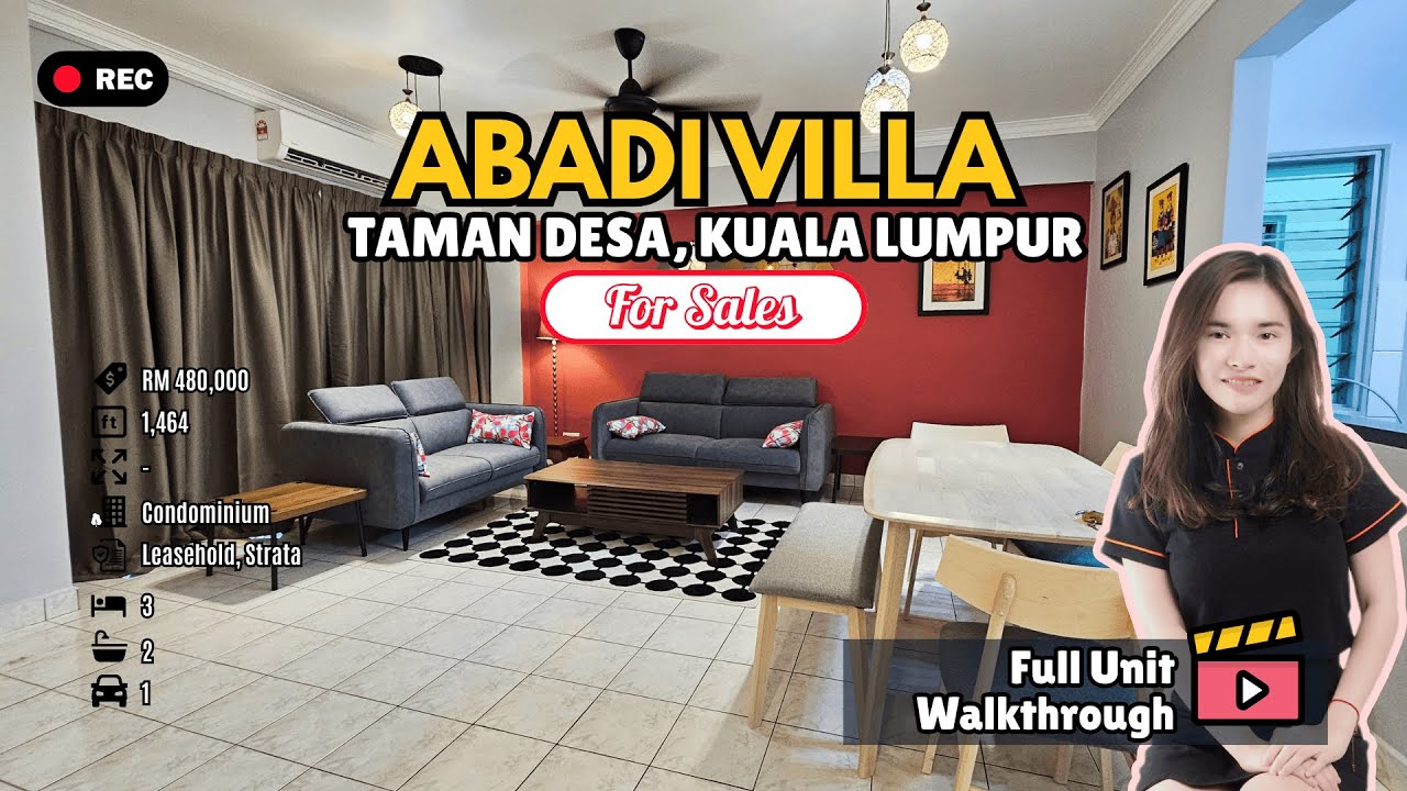 [Walkthrough] Fully Renovated 1,464sqft Abadi Villa Condo @ Taman Abadi ...