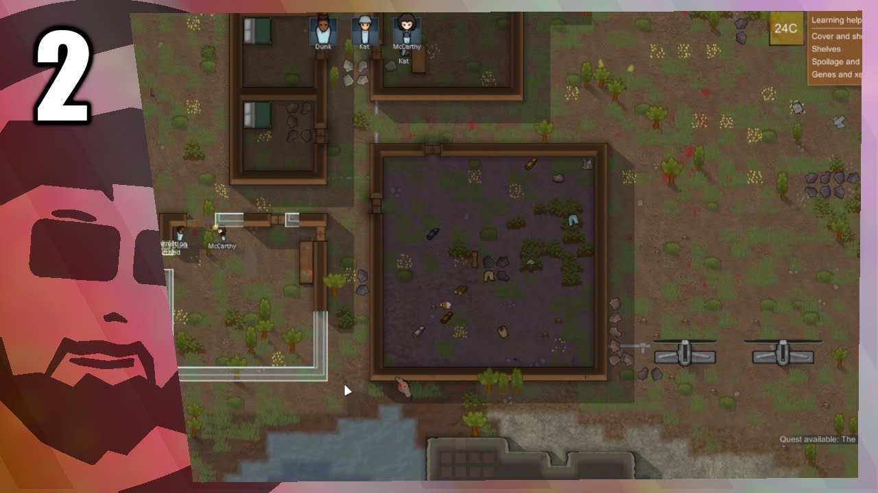 Getting power, and building my warehouse | RimWorld | BigVlad Let's ...