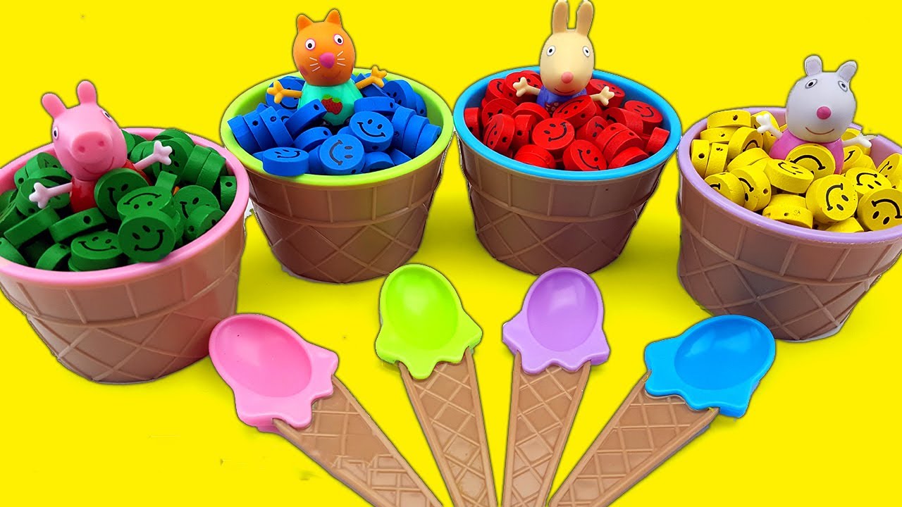 Baby Songs with Play Doh Smiley Faces & Kinetic Sand, Learn Colors ...