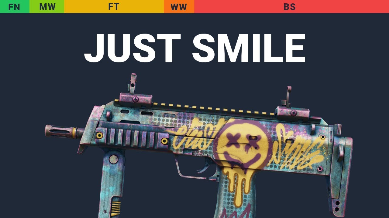 MP7 Just Smile - Skin Float And Wear Preview - YouTube