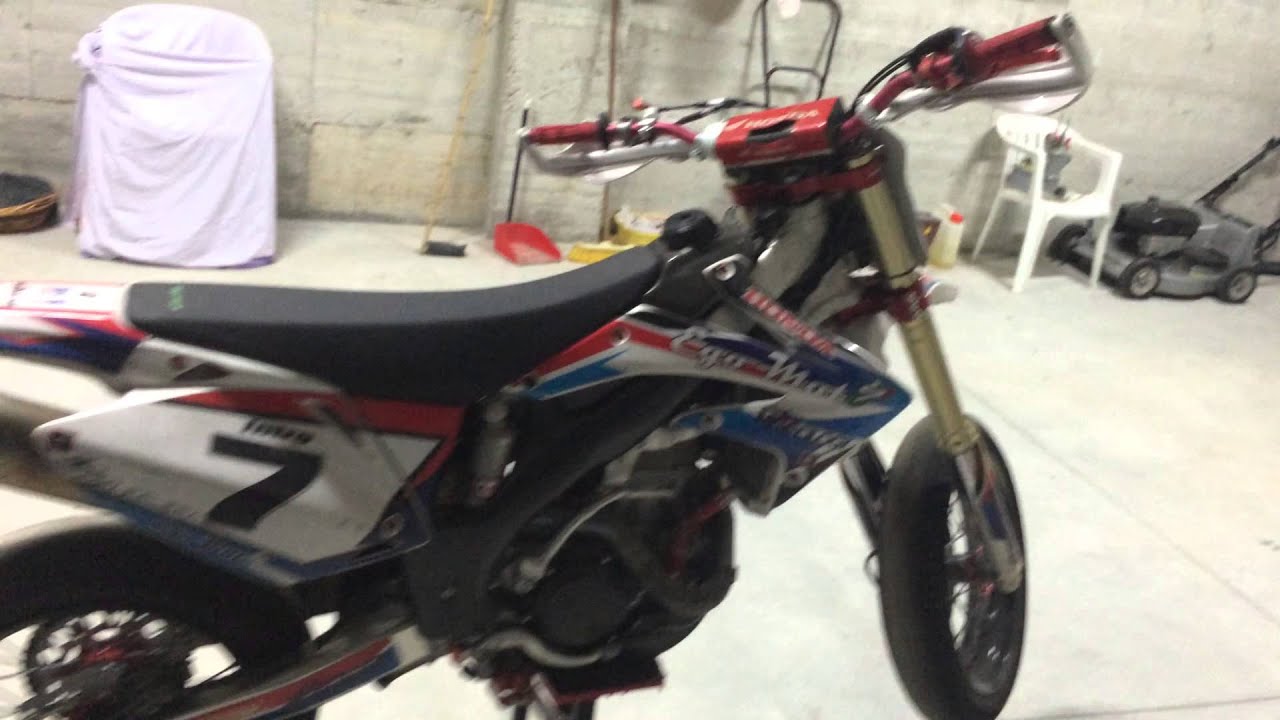 Honda Crm f450 r 490cc supermotard elite - YouTube