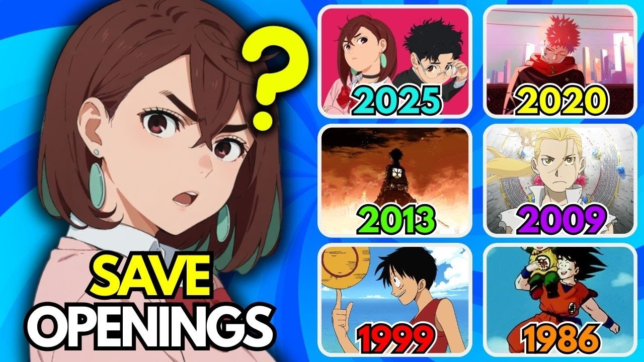 SAVE ONE ANIME OPENING From Every Year🔥[2025 - 1980] | Which Opening do ...