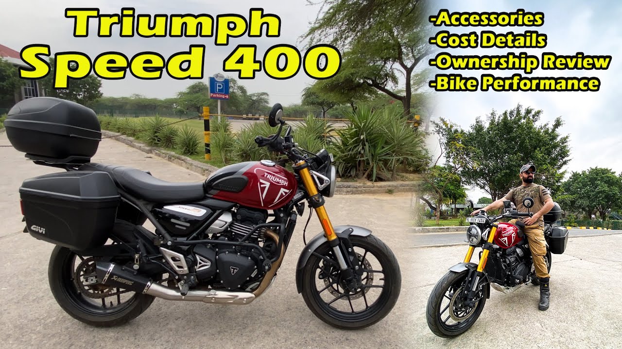 Triumph SPEED 400 : Ownership Review and Full Loaded accessories ...