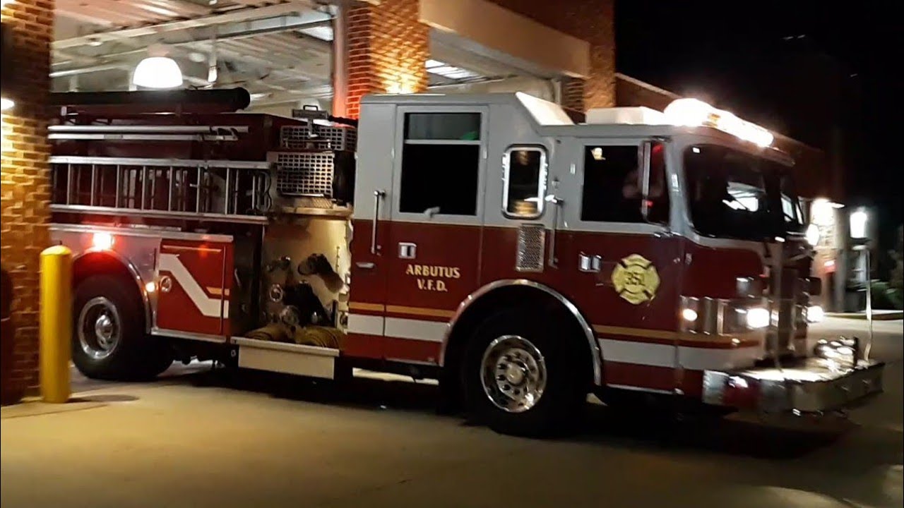 Baltimore County Engine 351 Responding - YouTube