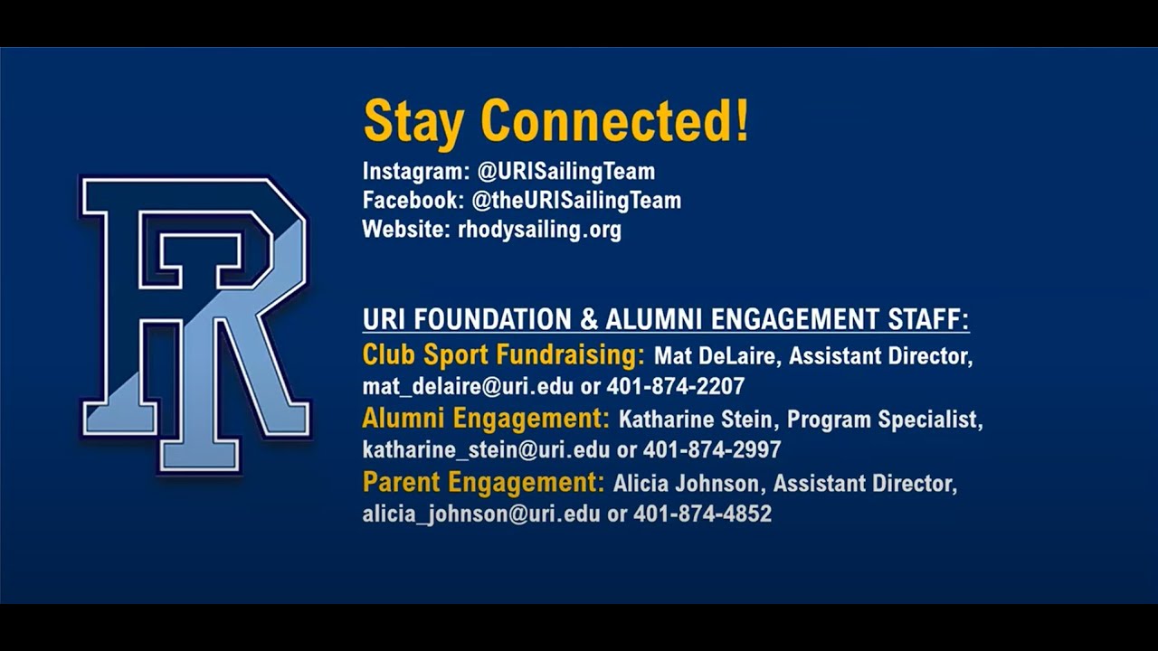 University of Rhode Island Sailing Update: Spring 2024 - YouTube