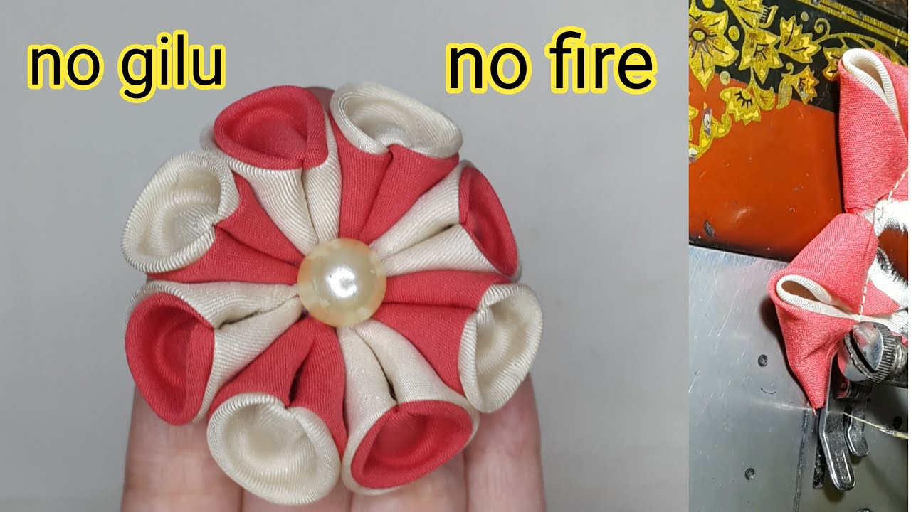 DIY: fabric flower 🌸 | how to make fabric flower 🌸 | Kapde k pholl ...