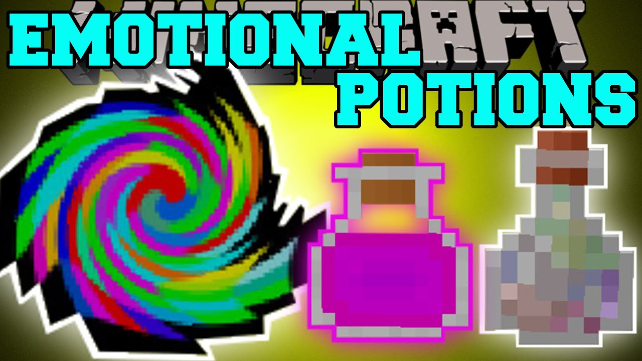 Minecraft: EMOTIONAL POTIONS (POTIONS HAVE FEELINGS TOO!) Mod Showcase ...