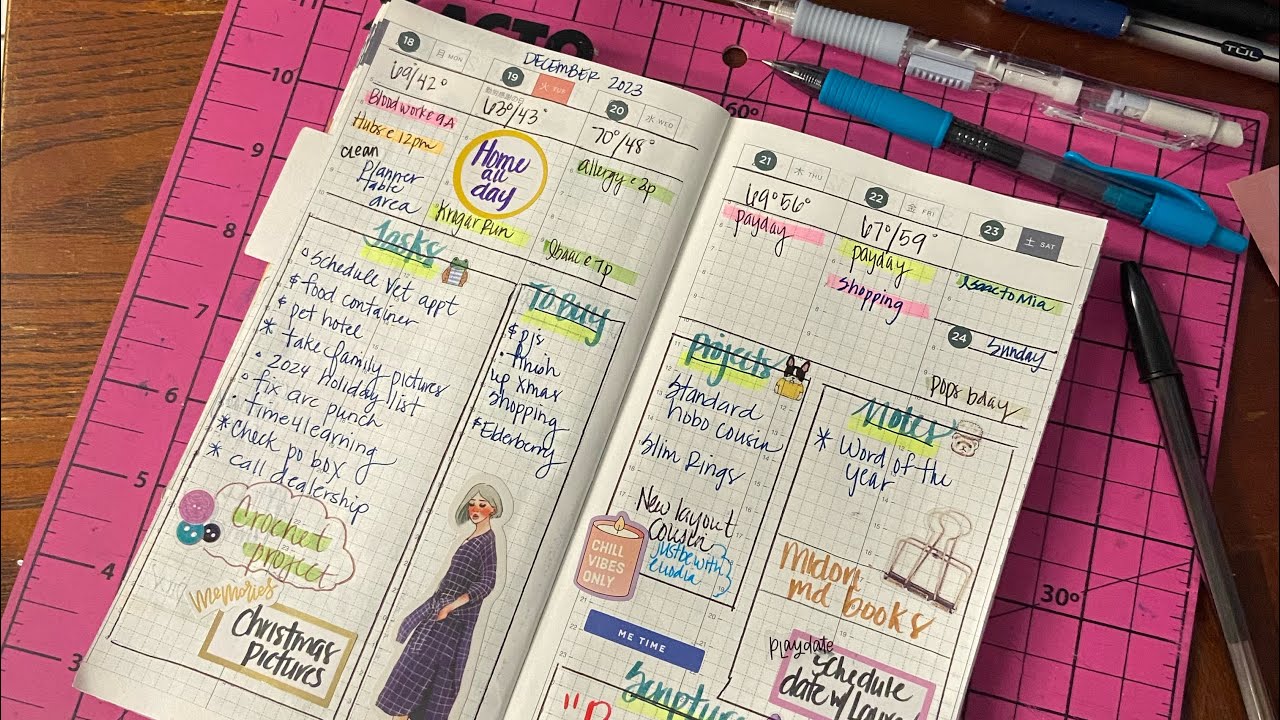 Hobonichi Avec Standard Cousin - New Weekly Layout - YouTube