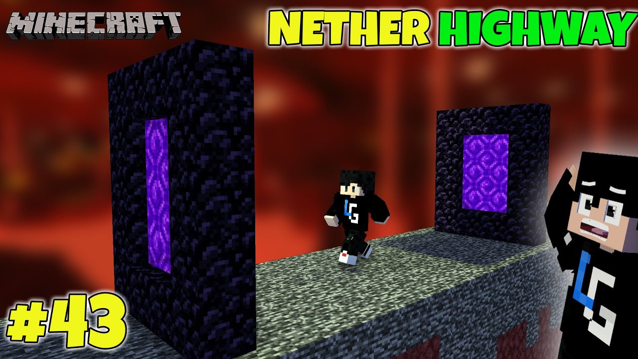 I Made Nether Highway In Minecraft | Minecraft Survival | Minecraft ...