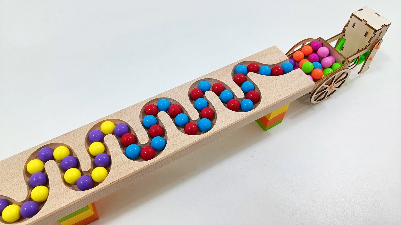 Marble Run Mania: HABA Slope vs. Dump Truck & Garbage Trucks Face-off ...