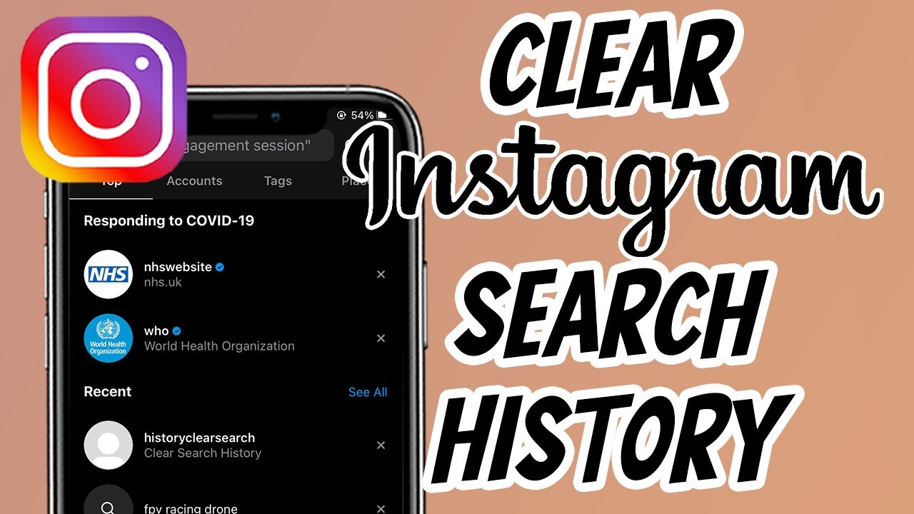 How to Clear Your Search History On Your Instagram App 2021 - YouTube