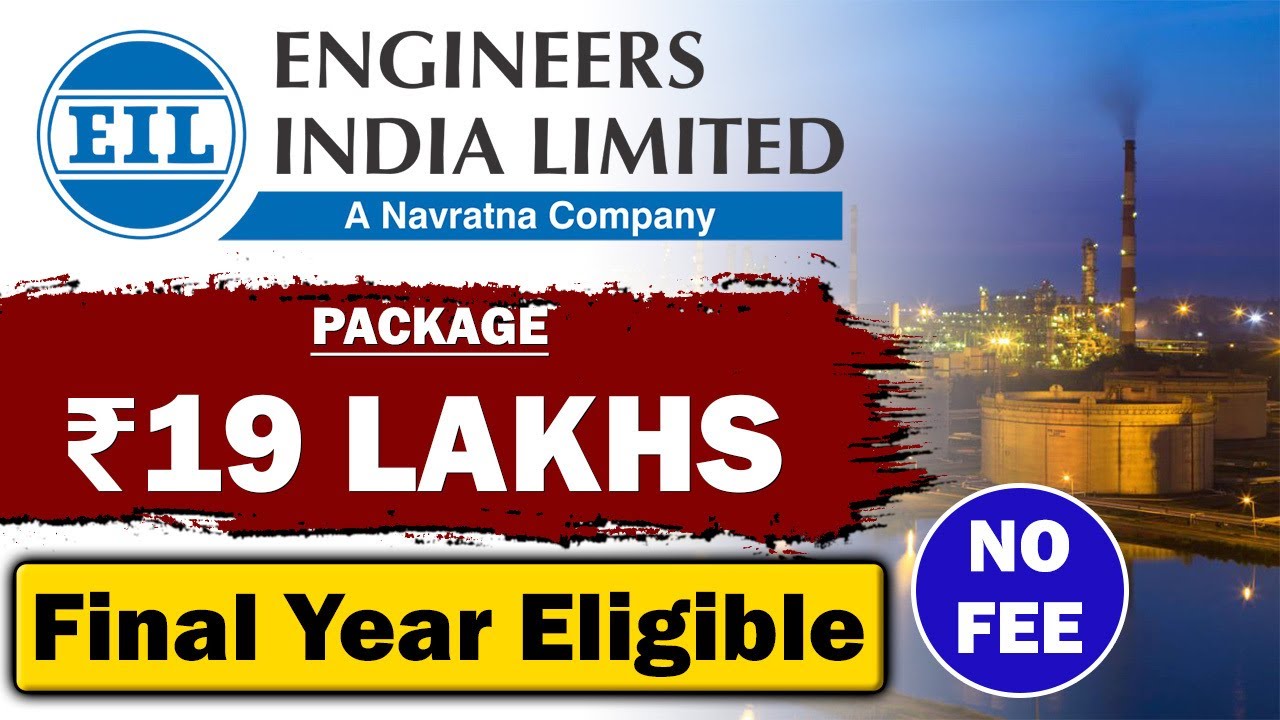 EIL Recruitment 2024 | Latest Job Vacancy 2024 | Final Year Eligible ...
