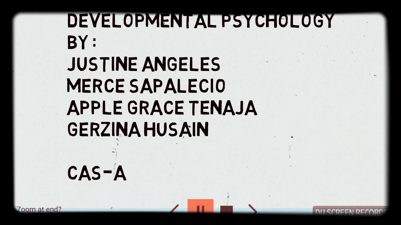 Cas Developmental Psychology video - YouTube