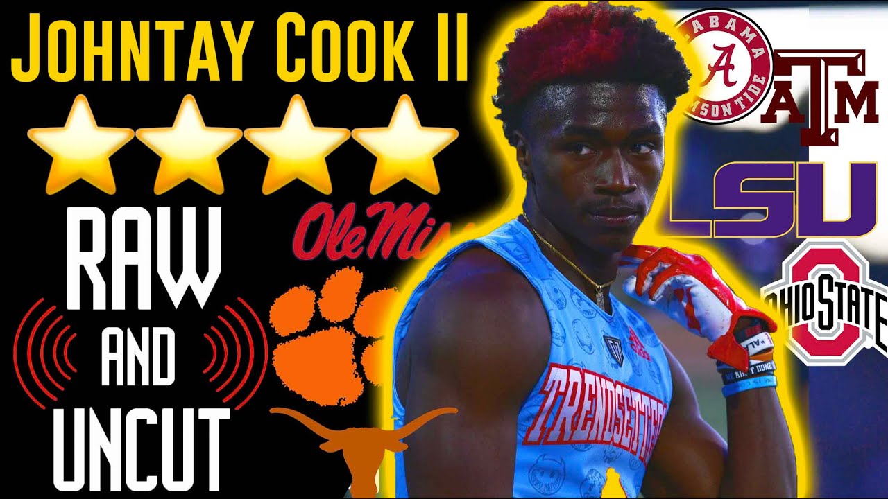 #6 WIDE RECEIVER IN THE NATION Johntay Cook II || Raw & Uncut || Mic'd ...