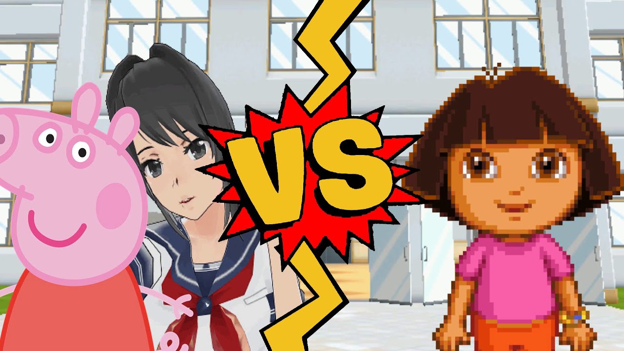 M.U.G.E.N Battles | Ayano Aishi/Peppa Pig vs Dora - YouTube