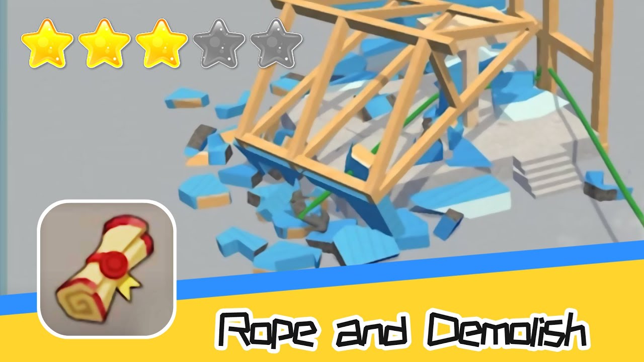 Rope and Demolish #02 Walkthrough Recommend index three stars - YouTube