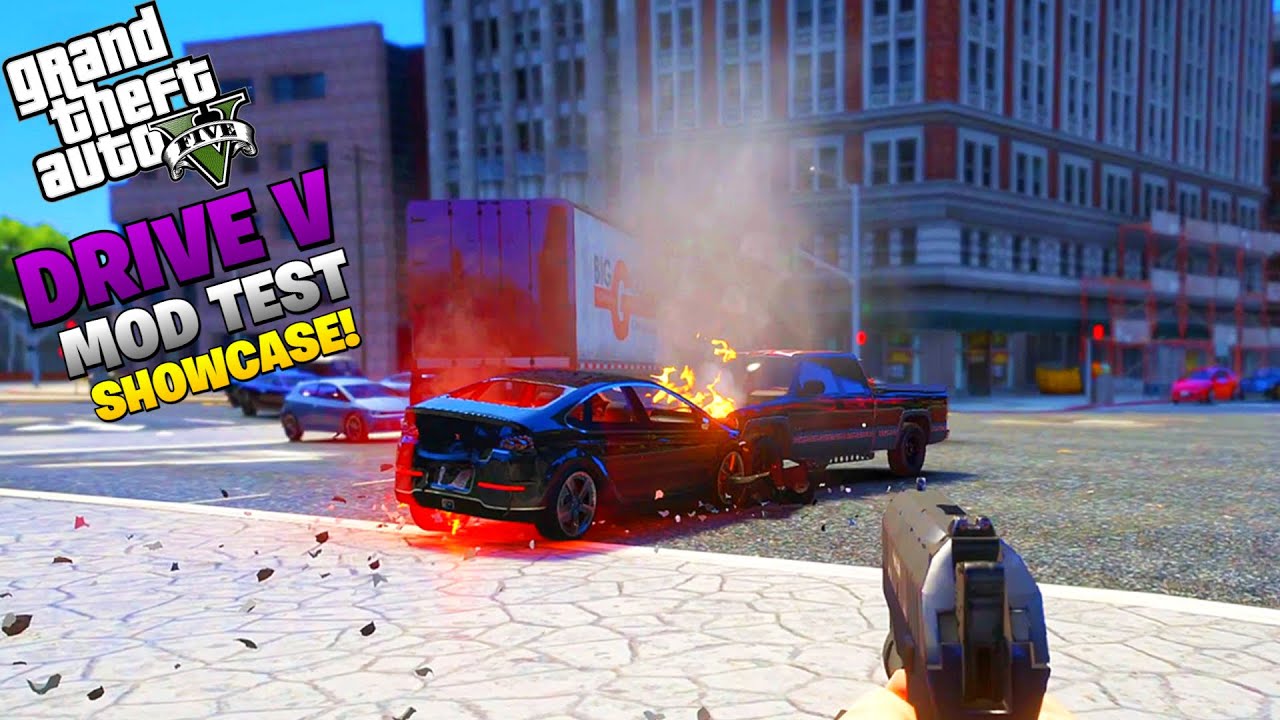 GTA 5 DRIVE V MOD TEST 4K + NATURAL VISION EVOLVED GAMEPLAY WITH RTX ...